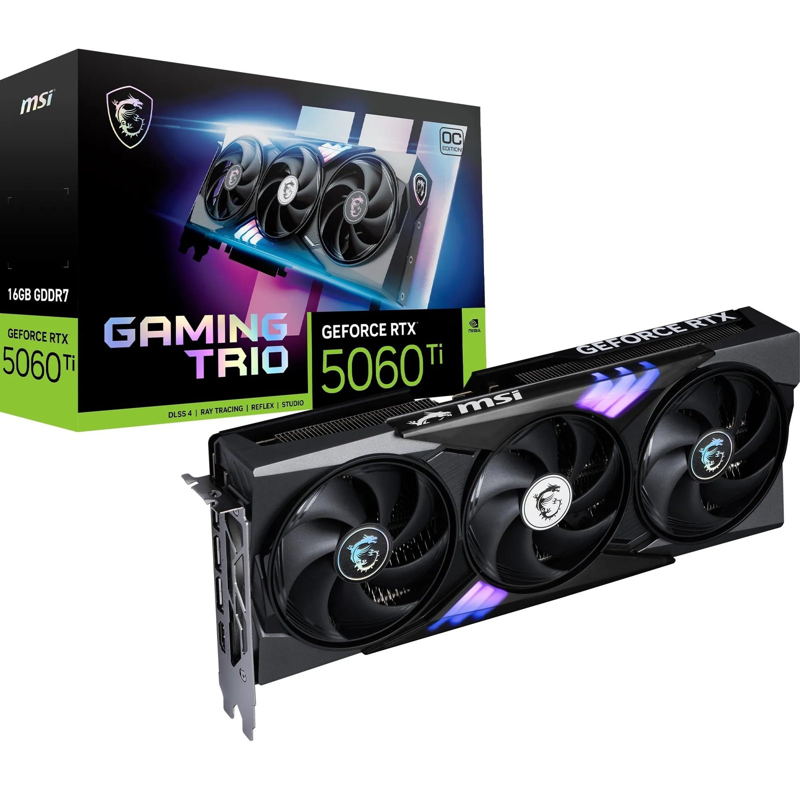 GeForce RTX™ 5060 Ti 16G GAMING TRIO OC Graphic Card | Pollux PC Game Store