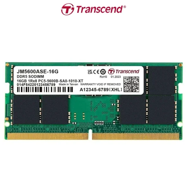 Transcend 16GB 5600MHZ DDR5 LAPTOP Memory Ram Stick | Pollux PC Game Store